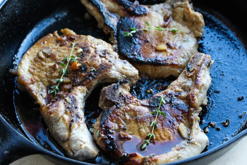 Easy 6-Ingredient Maple Dijon Pork Chops - Dishing Out Health