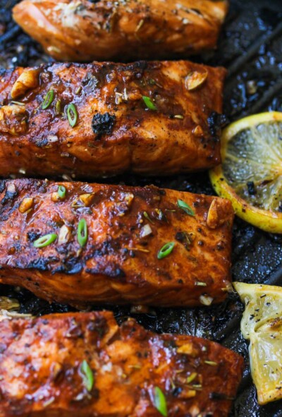 Mediterranean Salmon Bulgur Bowls - Dishing Out Health