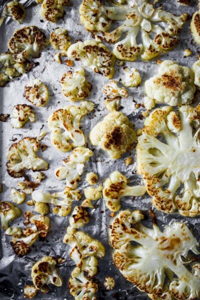 Cauliflower Steaks with Lemon-Caper Lentils and Harissa "Hummus ...