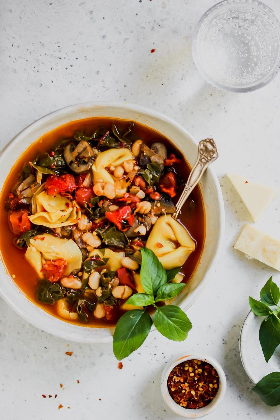 Tuscan Tortellini and Tomato Soup | Dishing Out Health