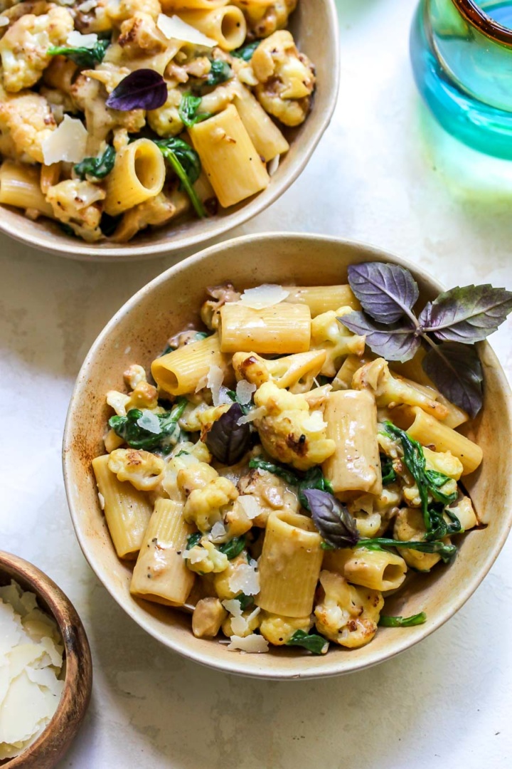 Creamy Cauliflower Pasta - Dishing Out Health