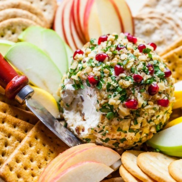 Easy Cheese Ball with Walnuts - Dishing Out Health