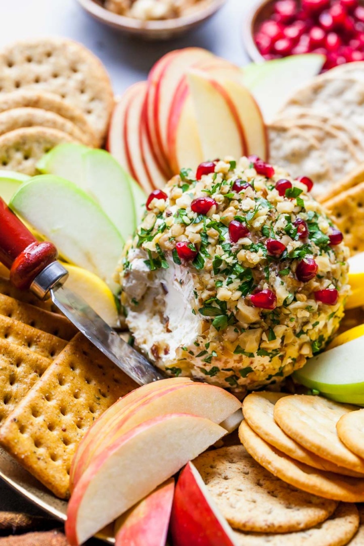 Easy Cheese Ball with Walnuts - Dishing Out Health