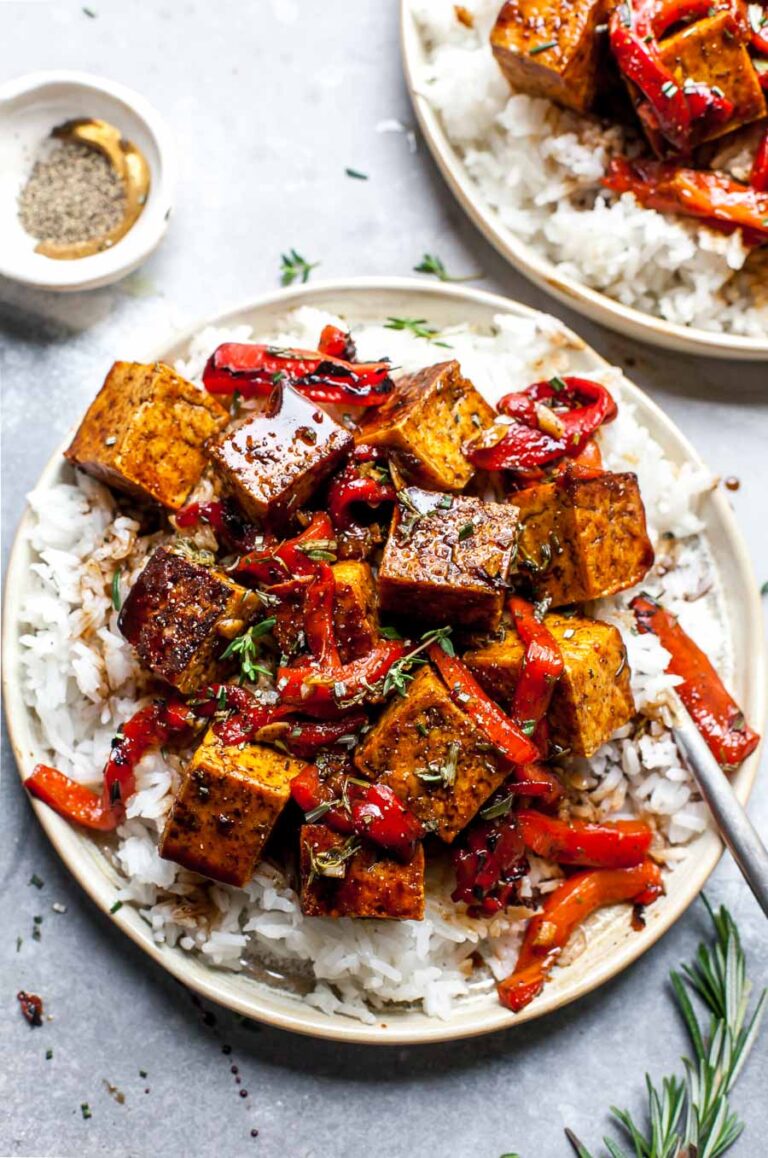 Balsamic Tofu (20 Minutes) - Dishing Out Health