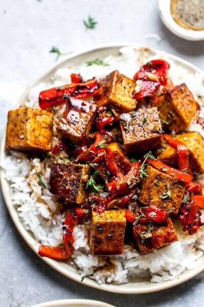 Balsamic Tofu (20 Minutes) - Dishing Out Health