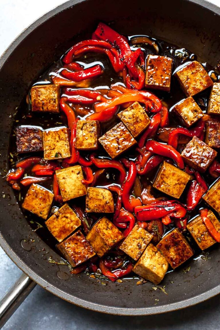 Balsamic Tofu (20 Minutes) - Dishing Out Health