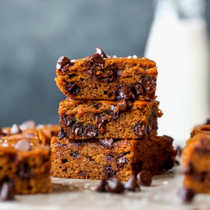 Healthy Pumpkin Bars - Dishing Out Health