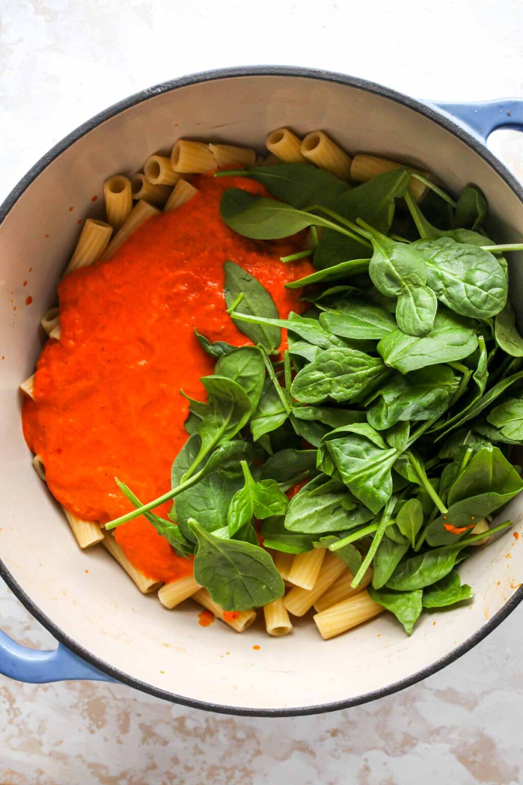 Creamy Red Pepper Pasta - Dishing Out Health