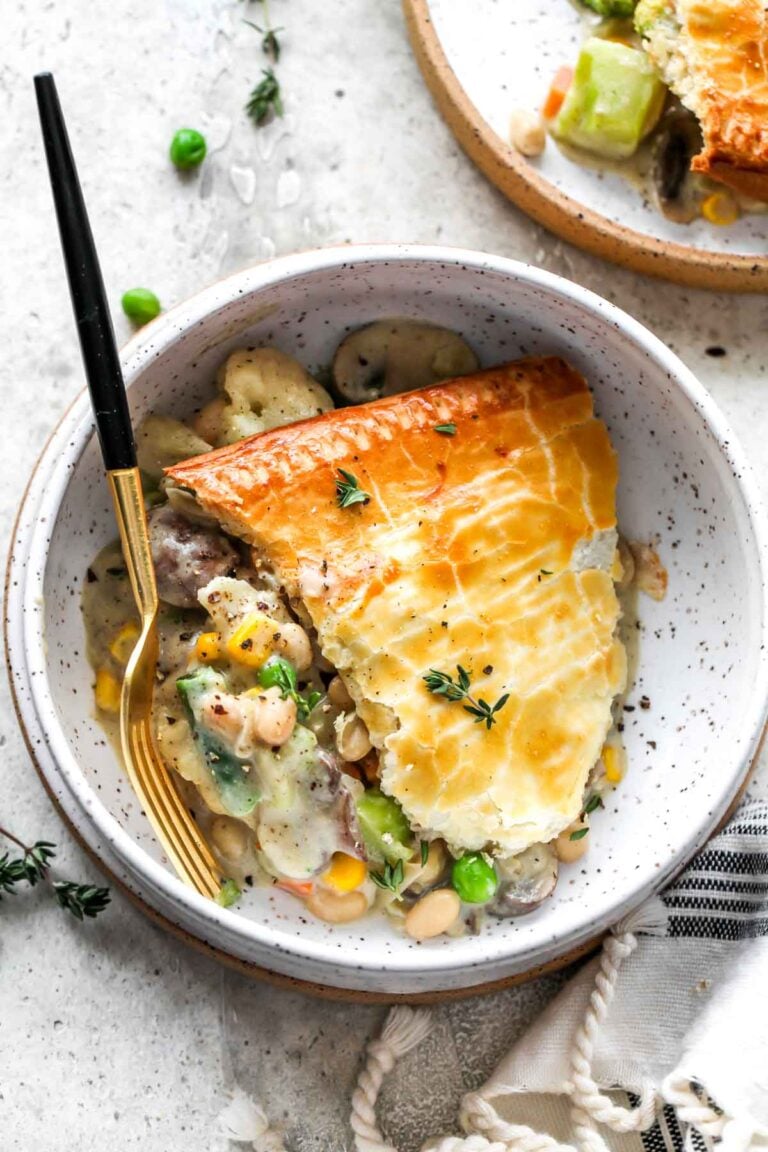 Creamy Vegetable Pot Pie - Dishing Out Health