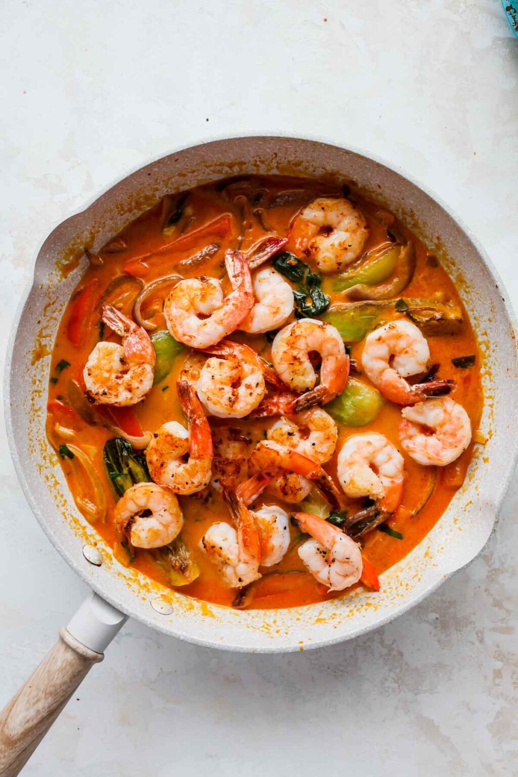 Easy Coconut Curry Shrimp - Dishing Out Health