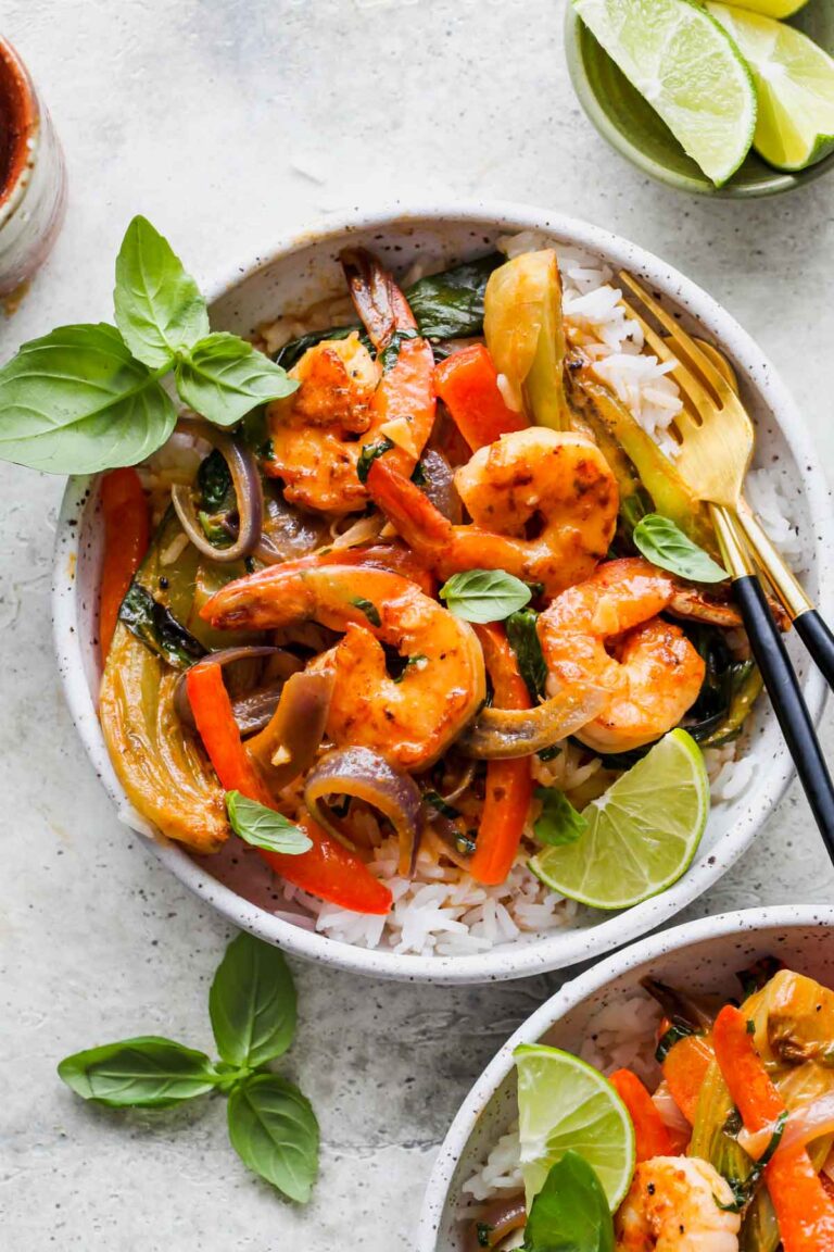 Easy Coconut Curry Shrimp - Dishing Out Health