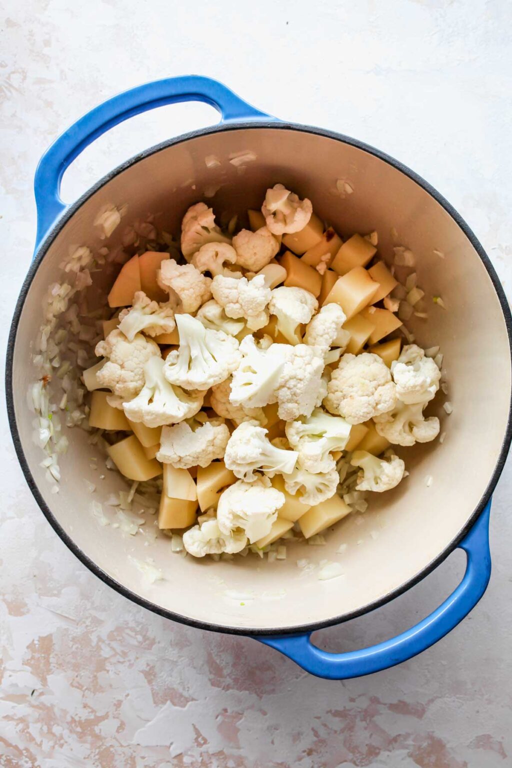 Cheddar Cauliflower Potato Soup - Dishing Out Health