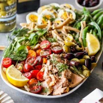 Tuna Niçoise Pasta Salad - Dishing Out Health