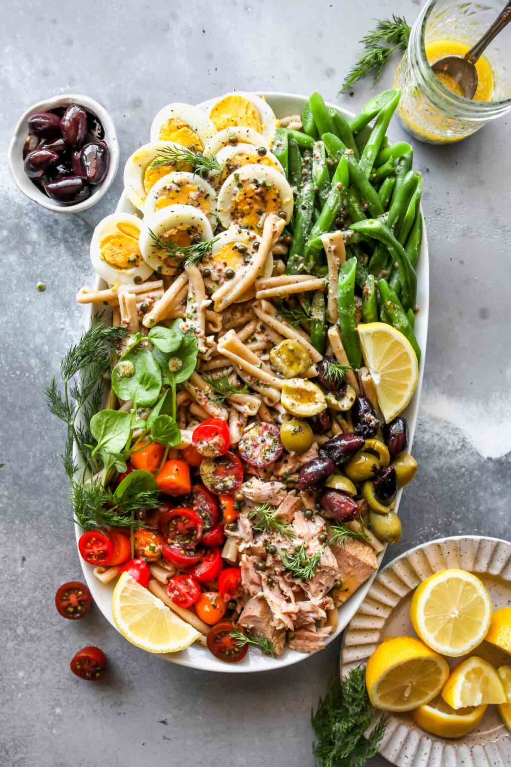 Tuna Niçoise Pasta Salad - Dishing Out Health
