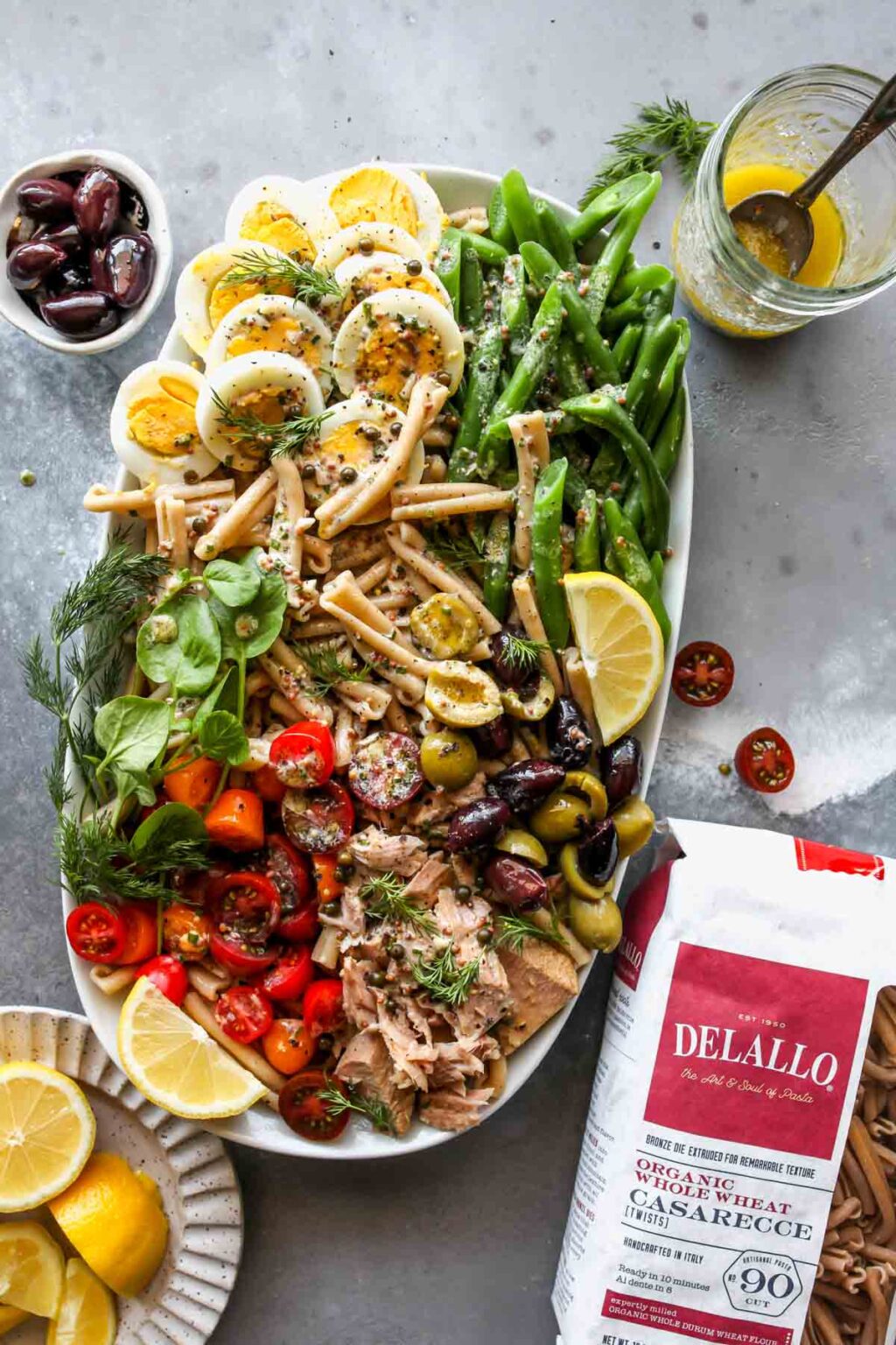 Tuna Niçoise Pasta Salad - Dishing Out Health