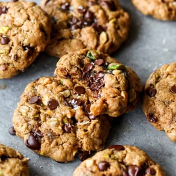 Trail Mix Energy Cookies - Dishing Out Health