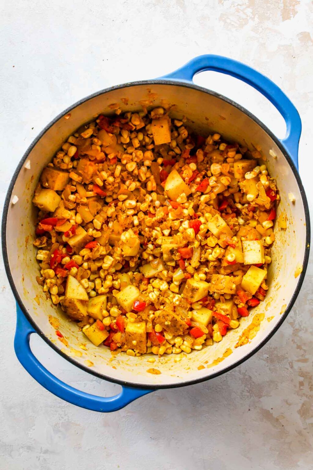 Coconut Curry Corn Chowder (Vegan) - Dishing Out Health