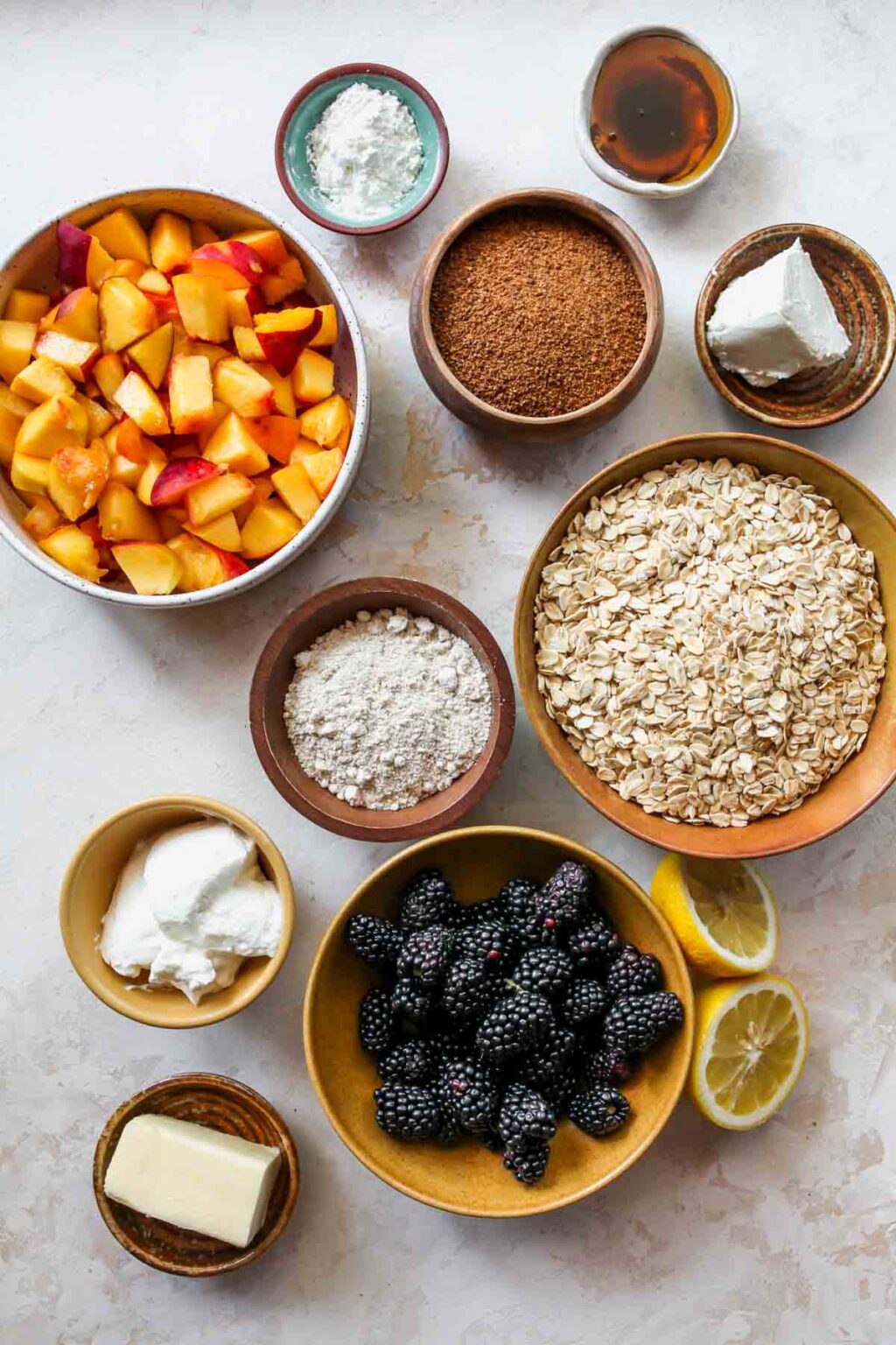 Summer Fruit Crisps with Honey-Whipped Goat Cheese - Dishing Out Health