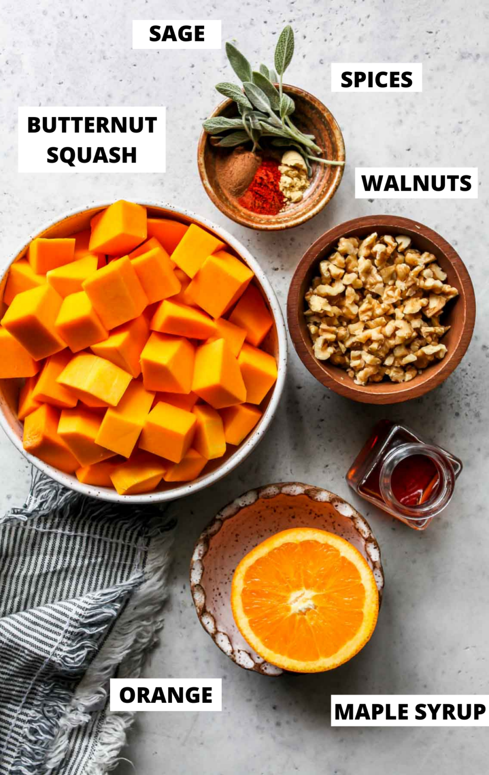 Roasted Butternut Squash with Candied Walnuts - Dishing Out Health