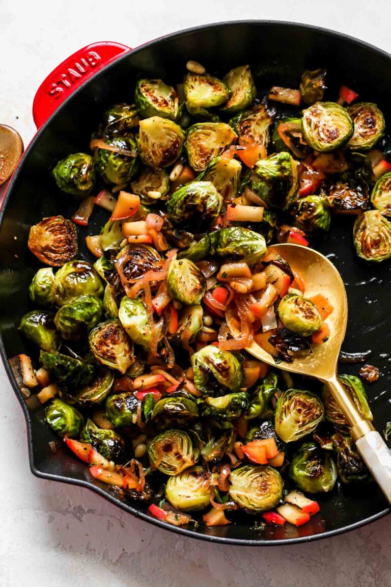 Cider-Glazed Brussels Sprouts - Dishing Out Health