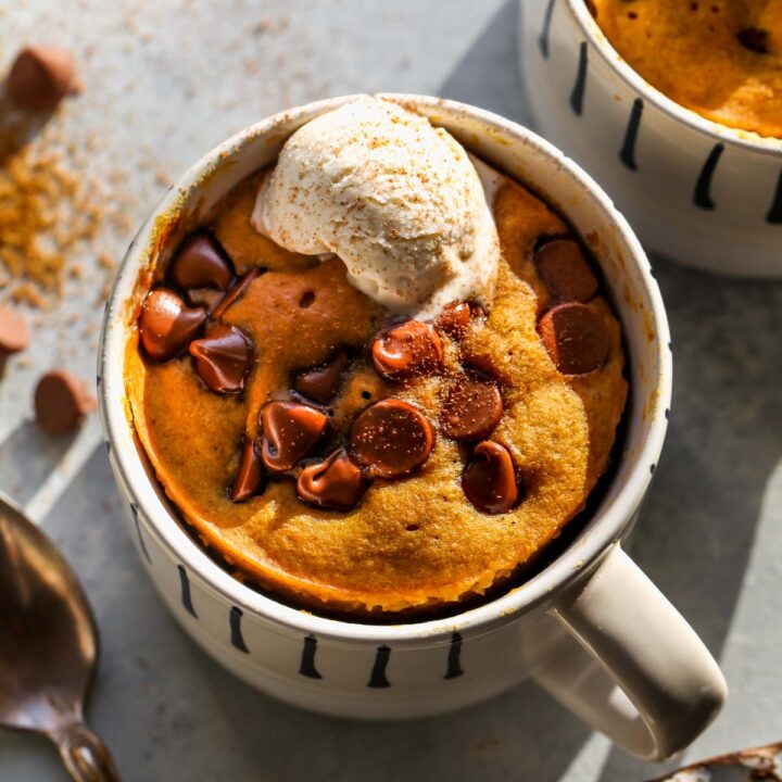 Pumpkin Mug Cake - Dishing Out Health
