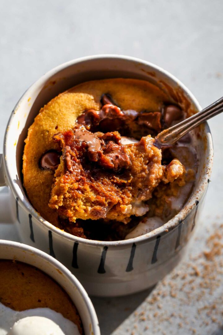 Pumpkin Mug Cake - Dishing Out Health