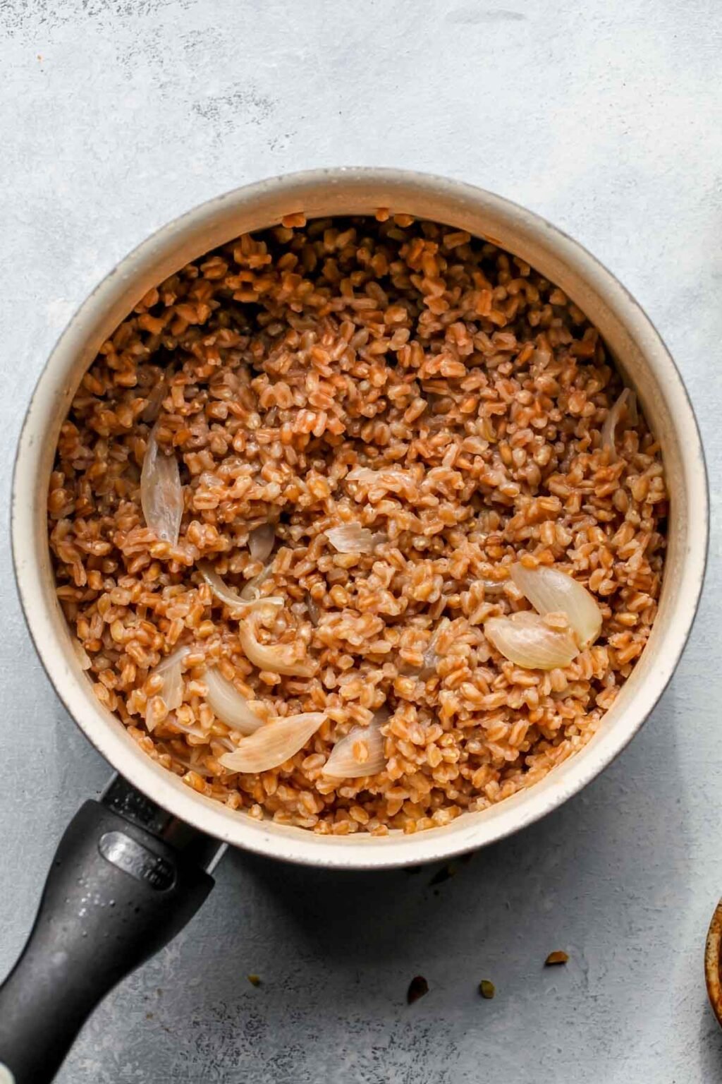 Warm Farro Salad with Fig Vinaigrette - Dishing Out Health