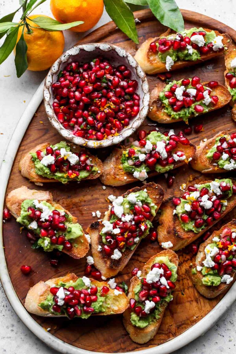 Avocado Toast with Pomegranate Salsa - Dishing Out Health