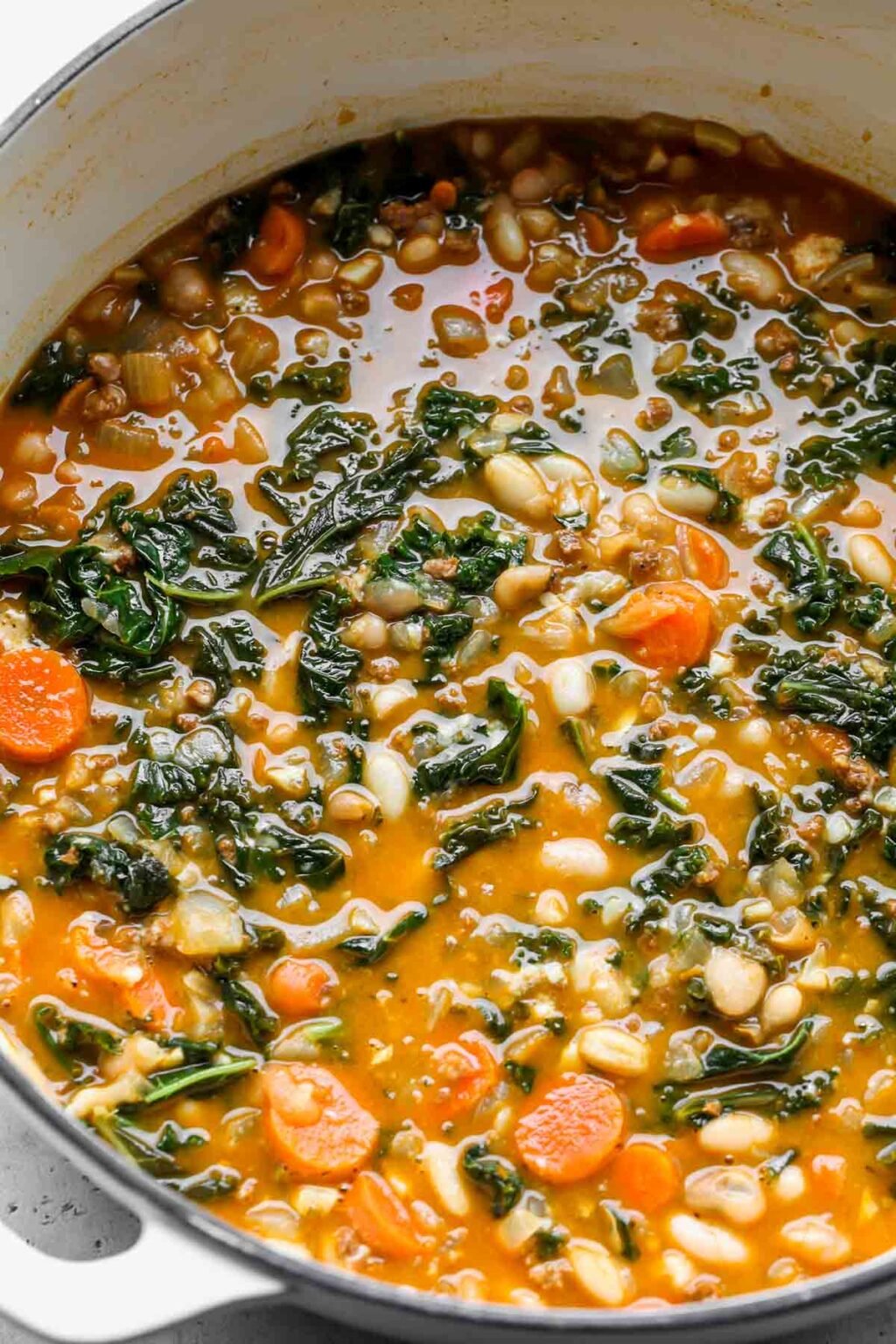 Chorizo White Bean Soup - Dishing Out Health