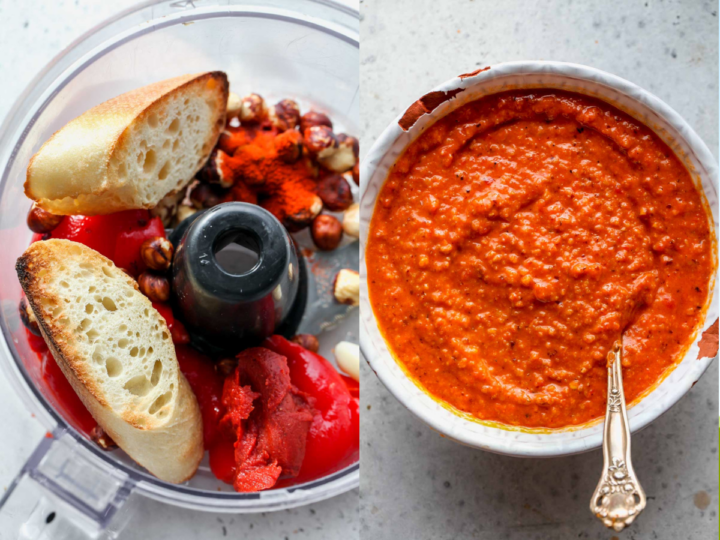 Charred Broccoli with Hazelnut Romesco - Dishing Out Health