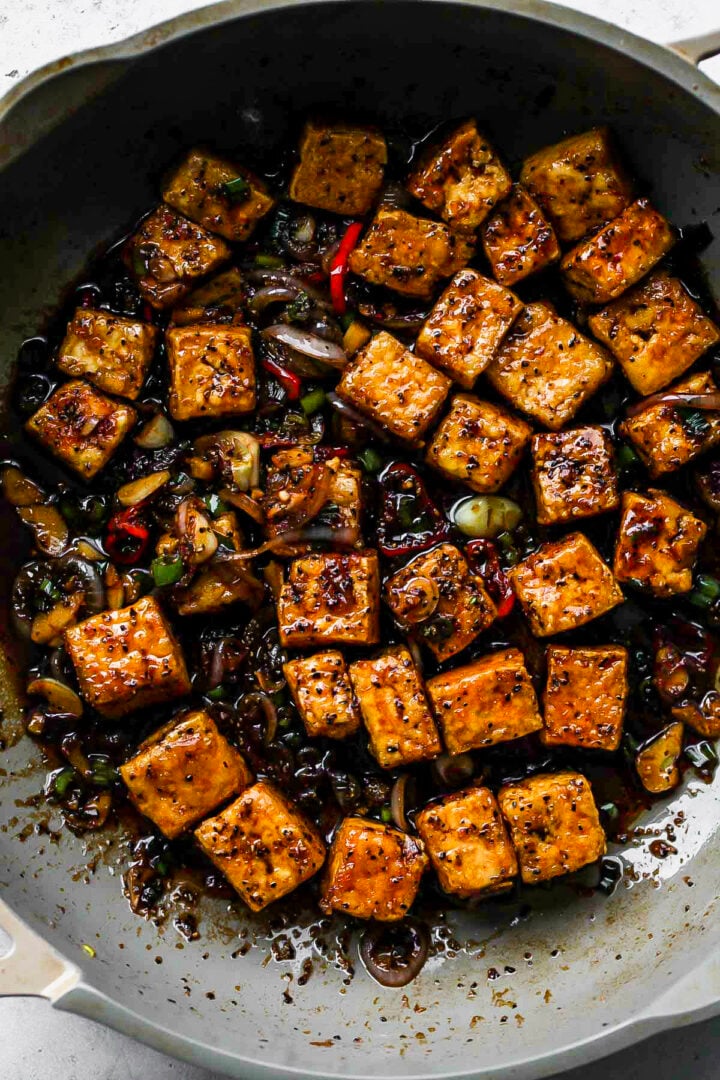 30 Minute Black Pepper Tofu - Dishing Out Health