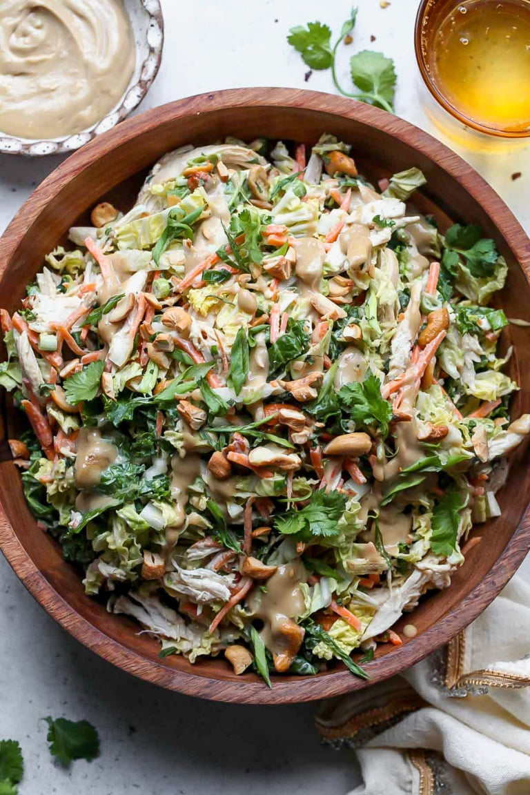 Chicken Cashew Crunch Salad - Dishing Out Health