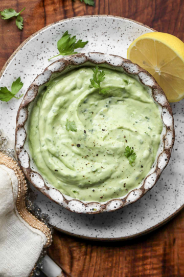 Avocado Sauce - Dishing Out Health