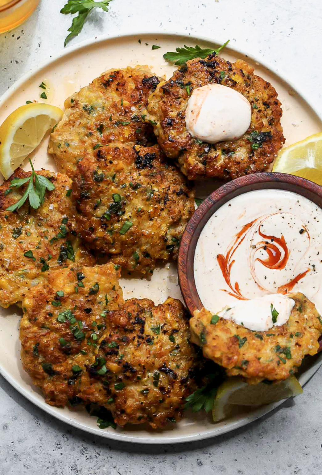 Shrimp and Corn Cakes - Dishing Out Health