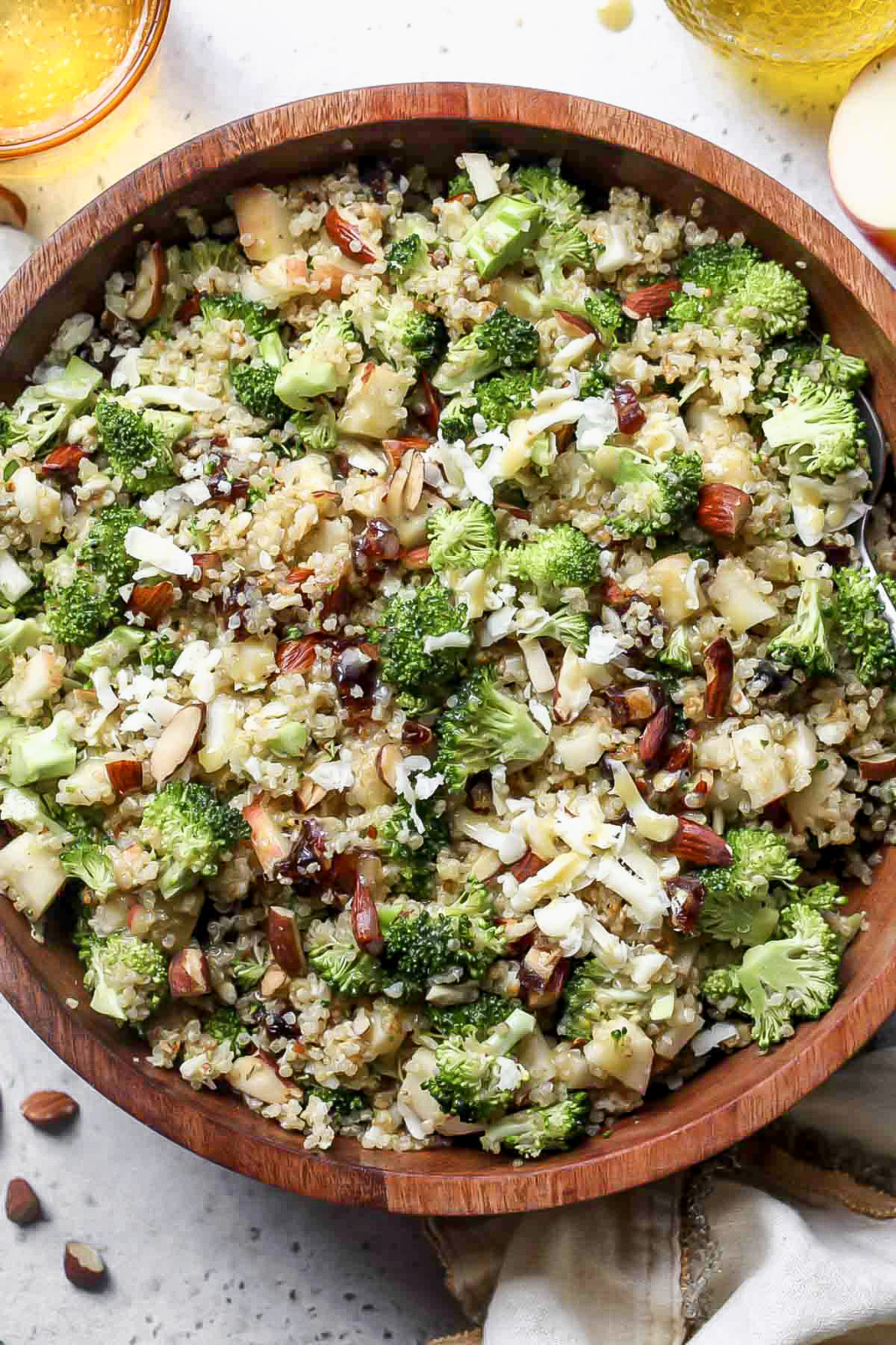 Broccoli-Cheddar Quinoa Salad - Dishing Out Health