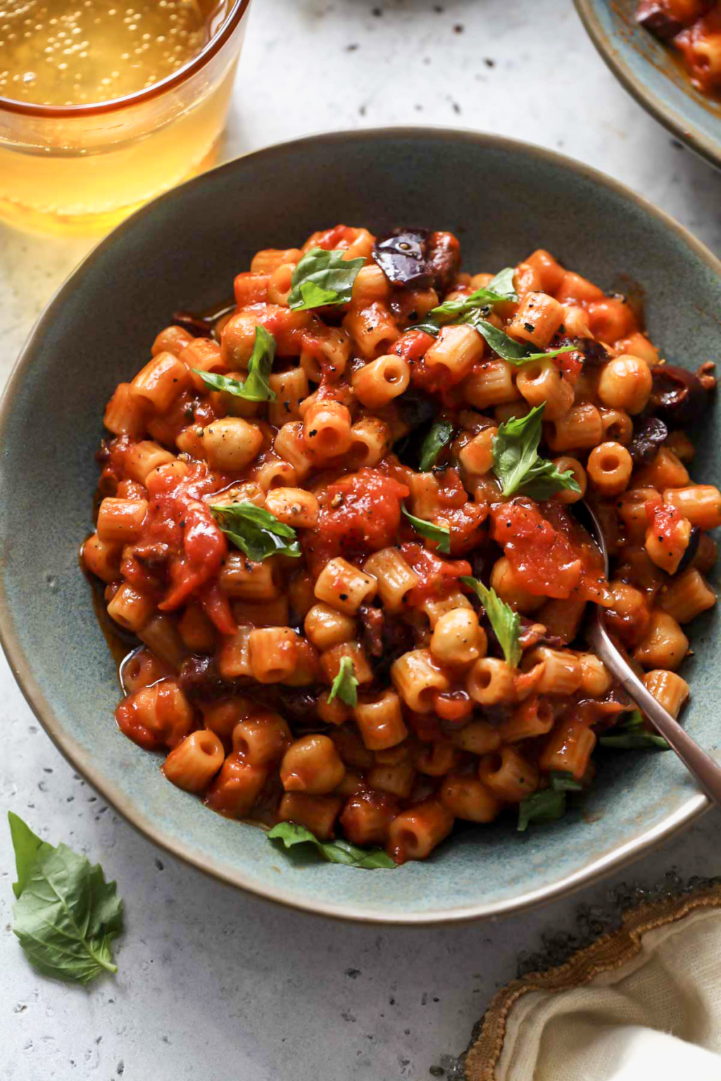 One Pot Puttanesca with Chickpeas - Dishing Out Health