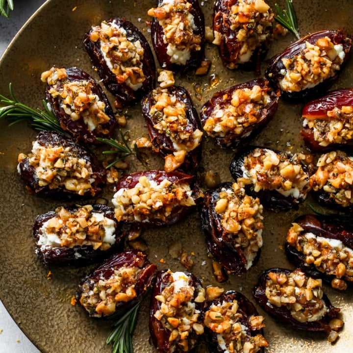 Roasted Stuffed Dates - Dishing Out Health