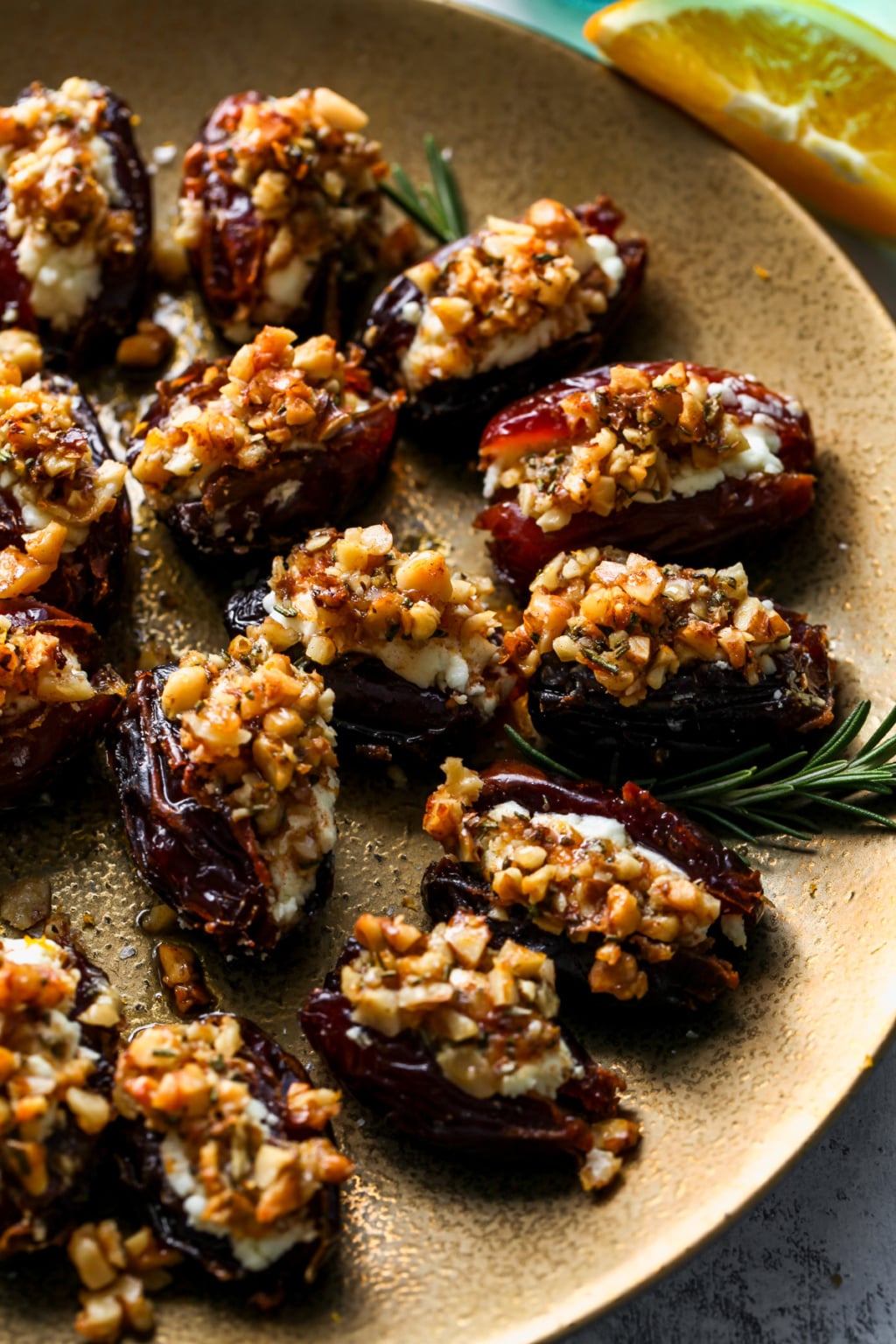 Roasted Stuffed Dates - Dishing Out Health