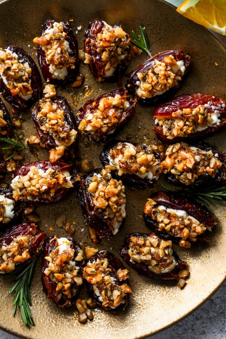 Roasted Stuffed Dates - Dishing Out Health