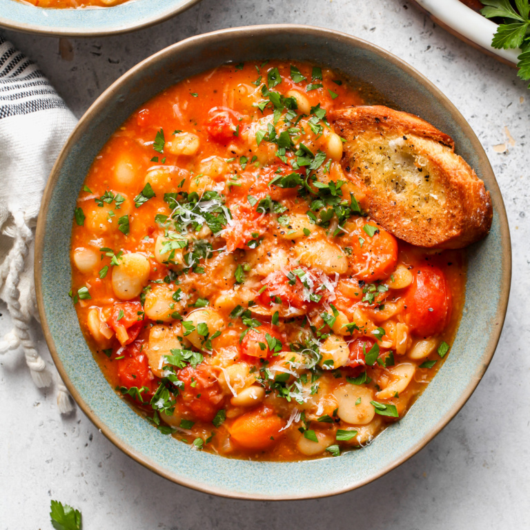 Tomato and Butter Bean Stew - Dishing Out Health