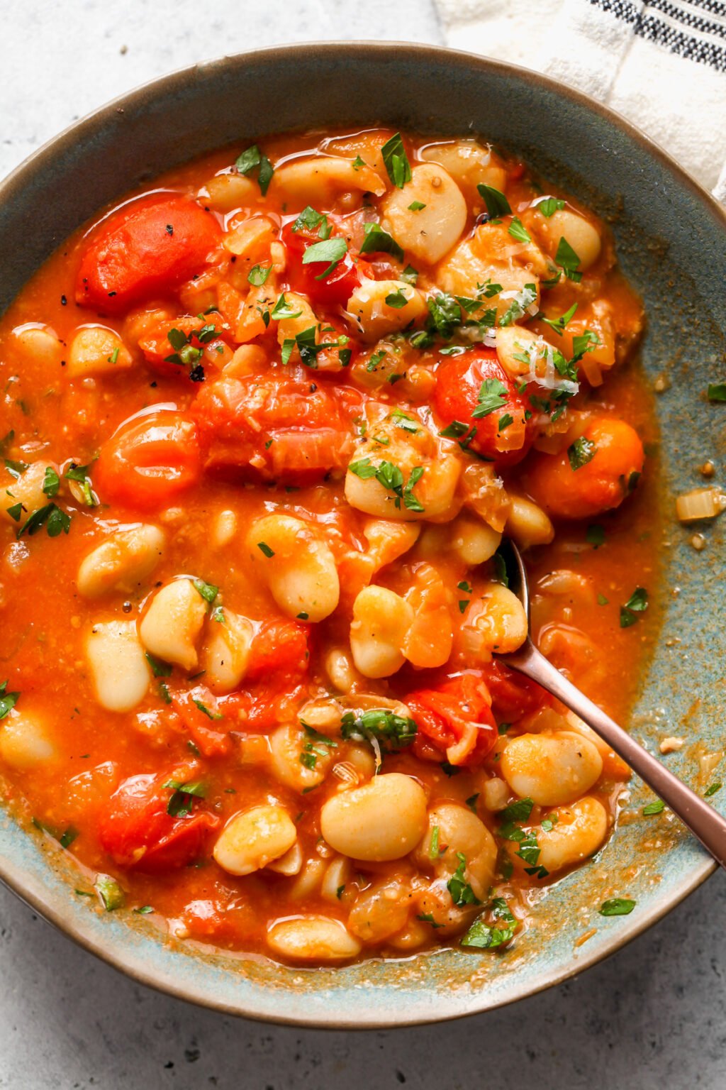 Tomato and Butter Bean Stew - Dishing Out Health