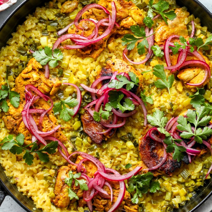One Pot Turmeric Chicken and Rice - Dishing Out Health