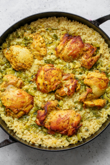 One Pot Turmeric Chicken and Rice - Dishing Out Health