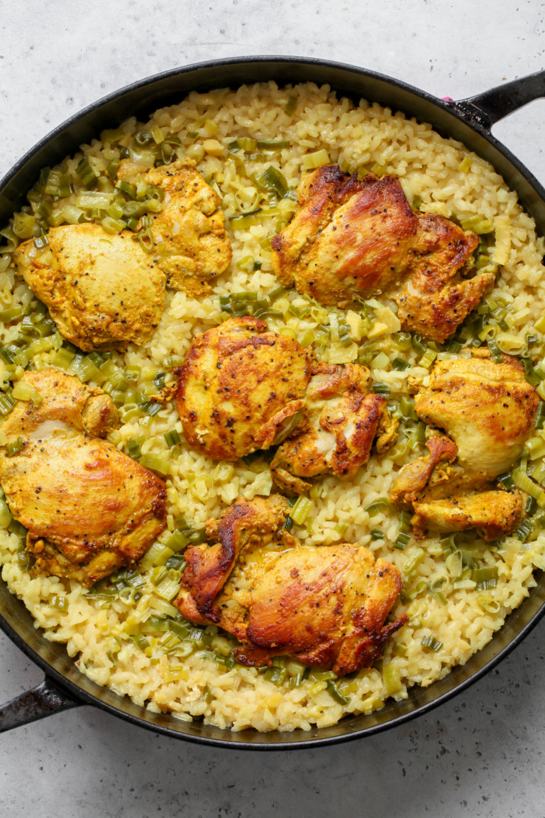One Pot Turmeric Chicken and Rice - Dishing Out Health