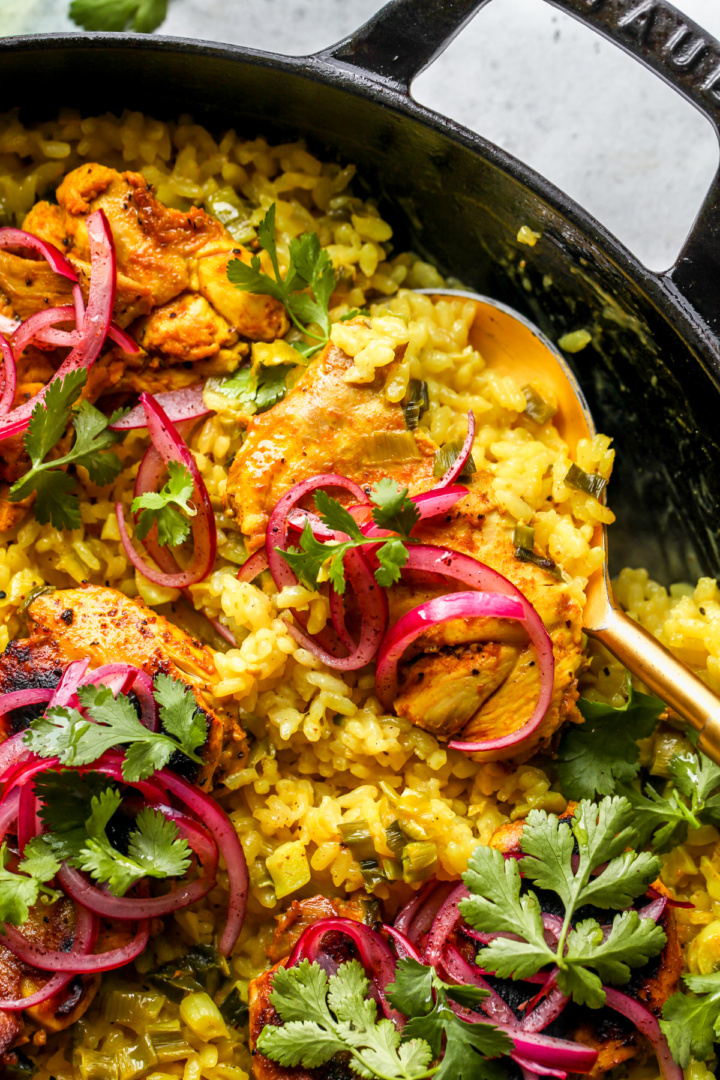 One Pot Turmeric Chicken and Rice - Dishing Out Health