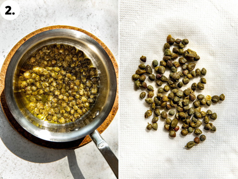 Roasted Cauliflower with Fried Caper Gremolata - Dishing Out Health