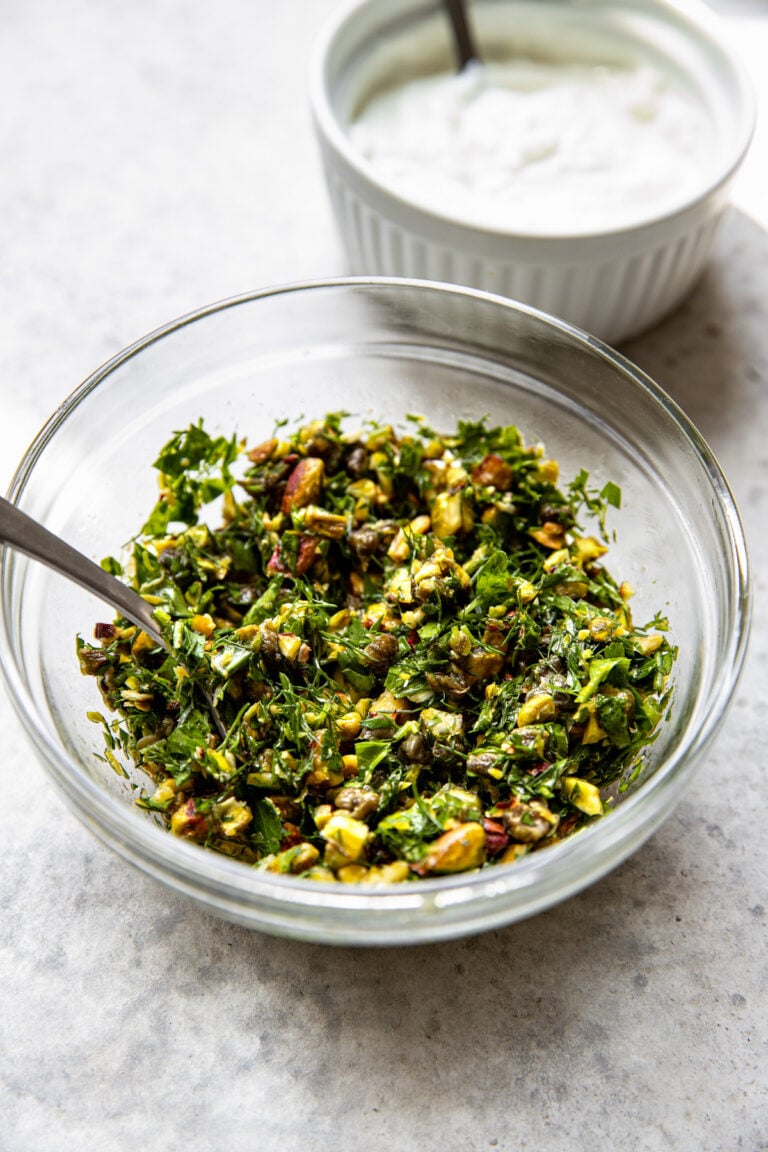 Roasted Cauliflower with Fried Caper Gremolata - Dishing Out Health