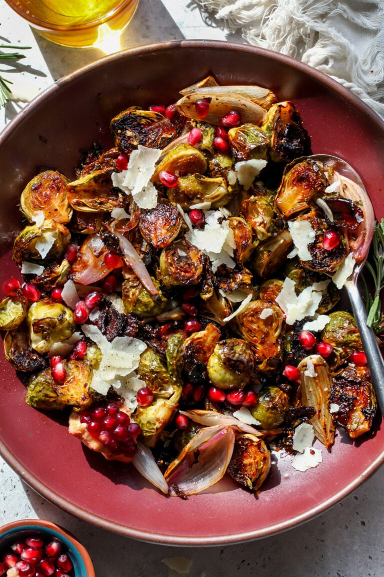 Balsamic-Fig Glazed Brussels Sprouts - Dishing Out Health