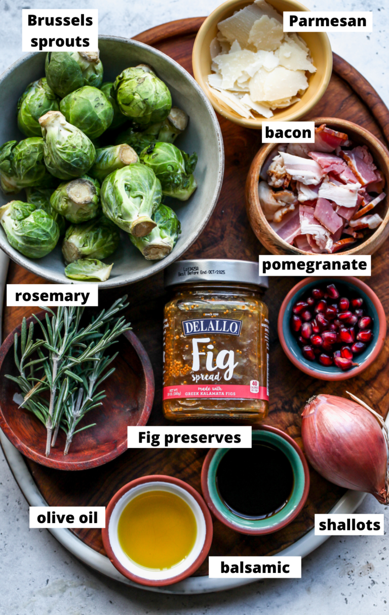 Balsamic-Fig Glazed Brussels Sprouts - Dishing Out Health