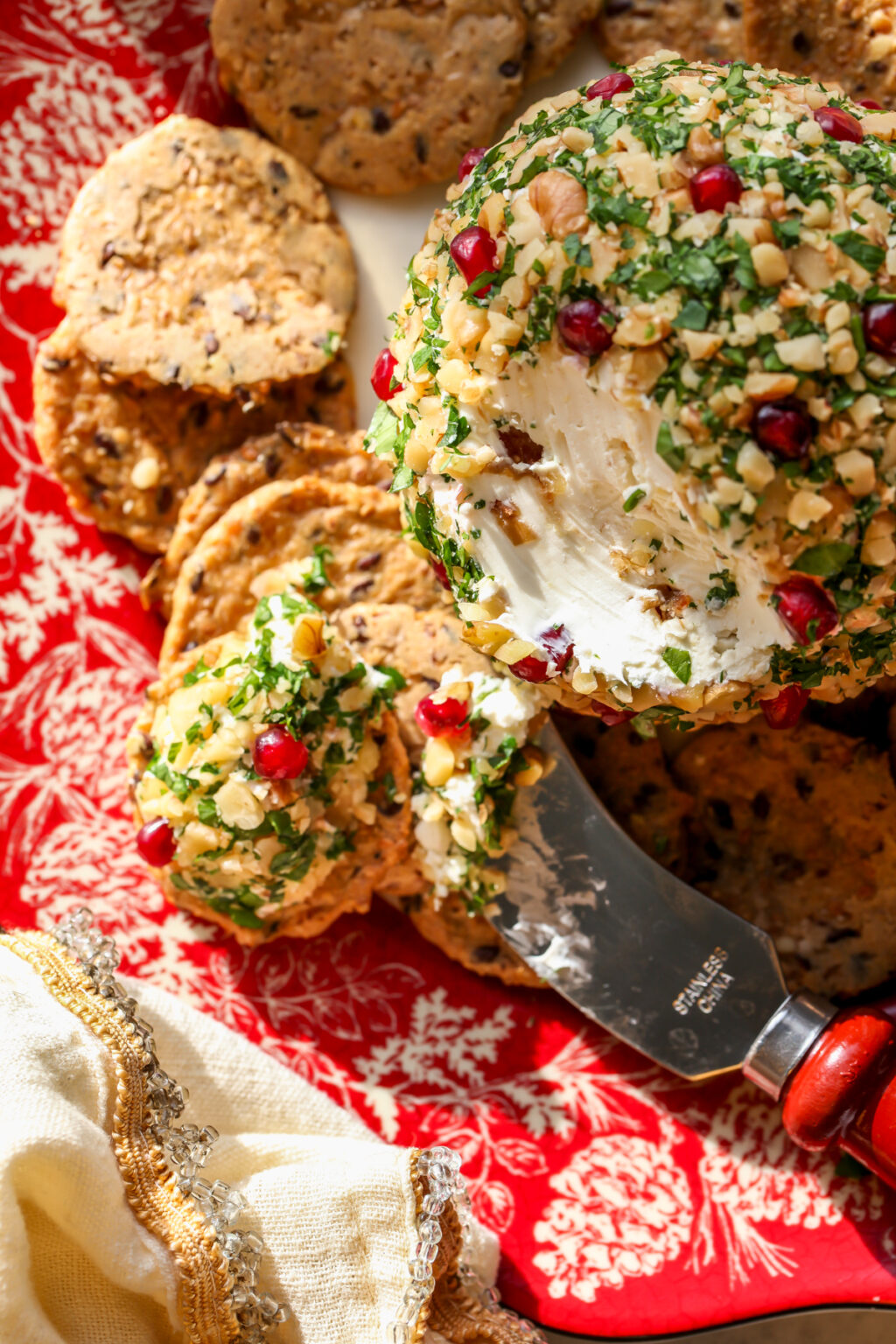 Easy Cheese Ball with Walnuts - Dishing Out Health